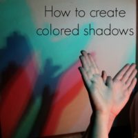 How to Make Colored Shadows - Inner Child Fun