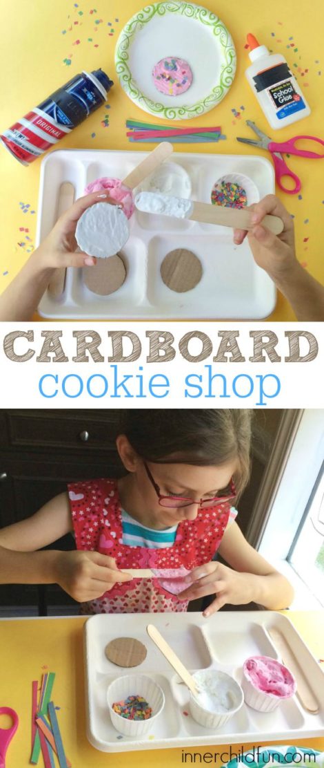 Cardboard Crafts - Pretend Cookie Shop - Inner Child Fun