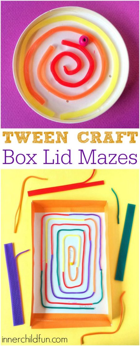 Tween Craft - Box Lid Mazes - Inner Child Fun