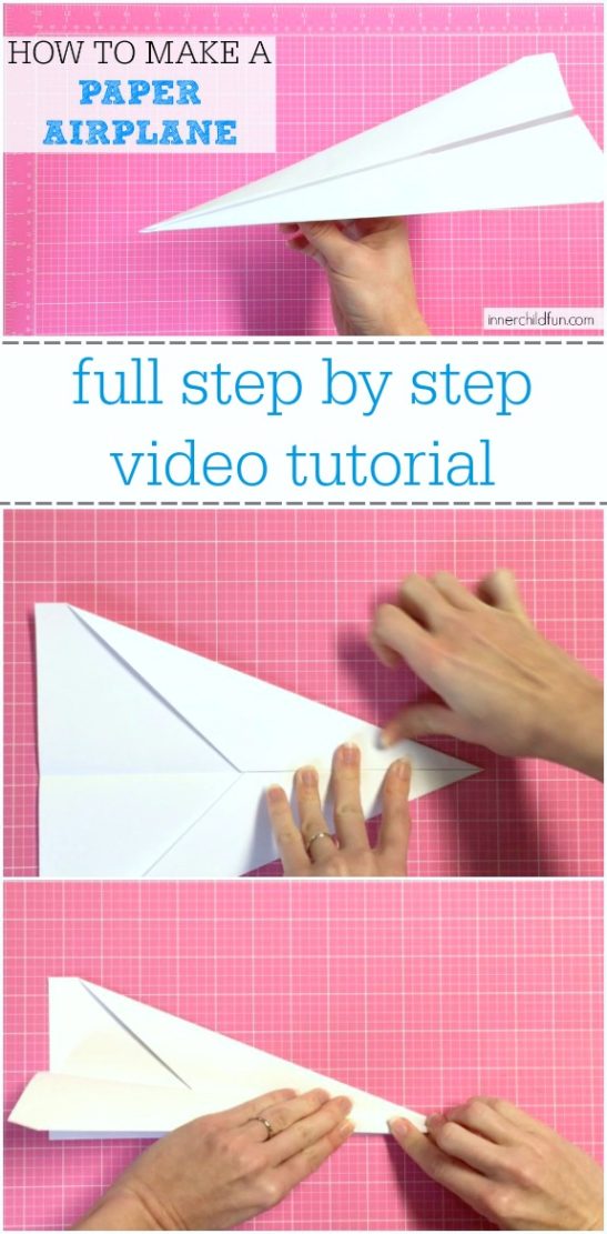 How to Make a Paper Airplane (Easy) - Inner Child Fun